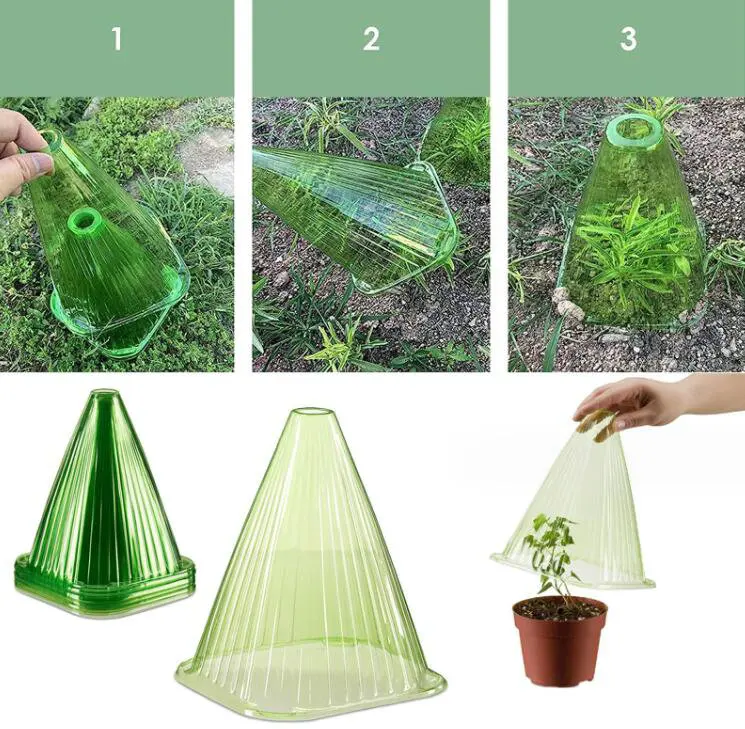 Hot Sale10/20pcs Garden Cloche Dome Reusable Bell Jar Plants Covers ...