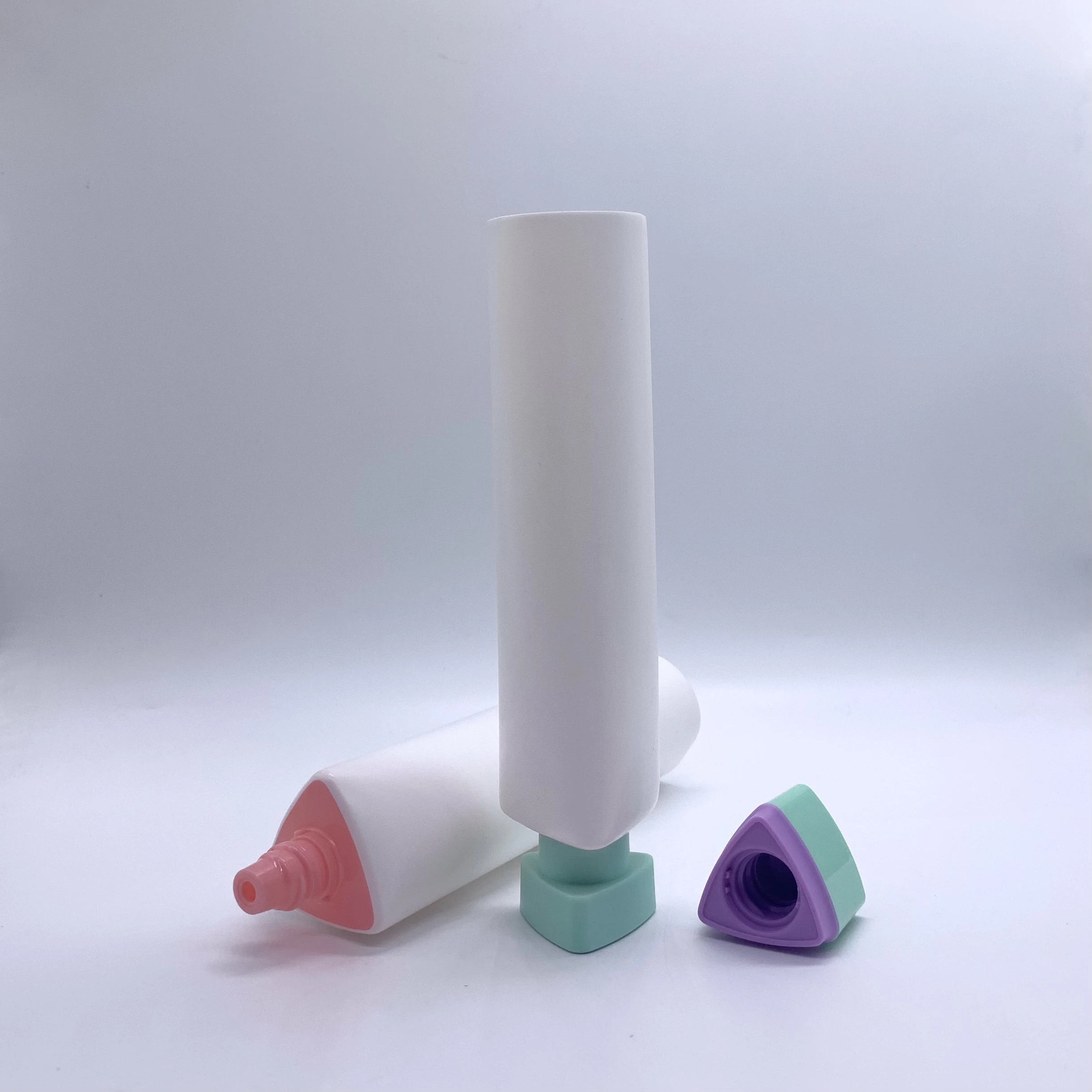 Newest Design Plastic Packaging Tube With Triangle Lid Screw-on - Buy ...