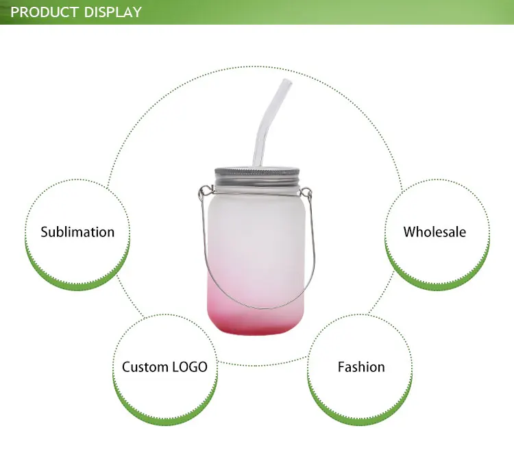 Craft Express Wholesale 15oz 450ml Sublimation Blanks Mason Jar With ...