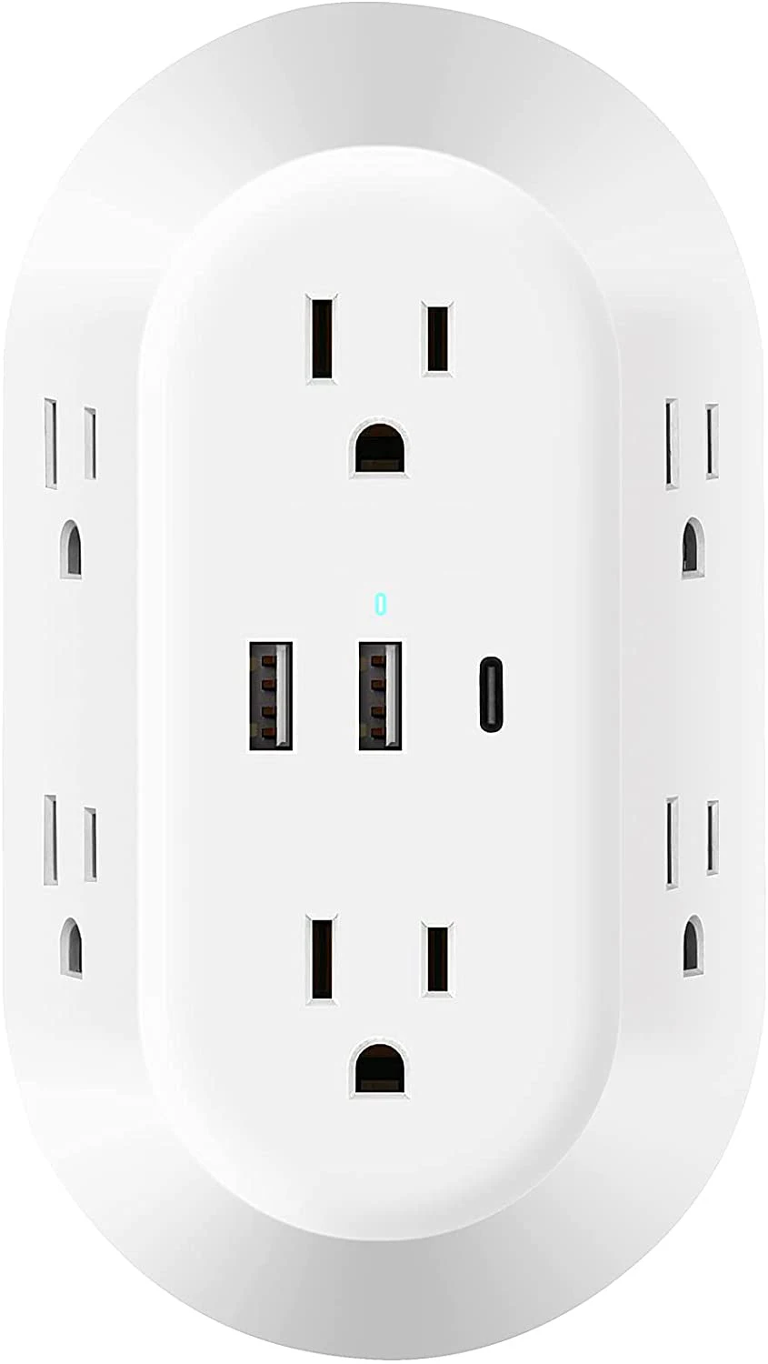 Longrich Multiple Safety Outlets With 6AC 3USB Suitable for American ...