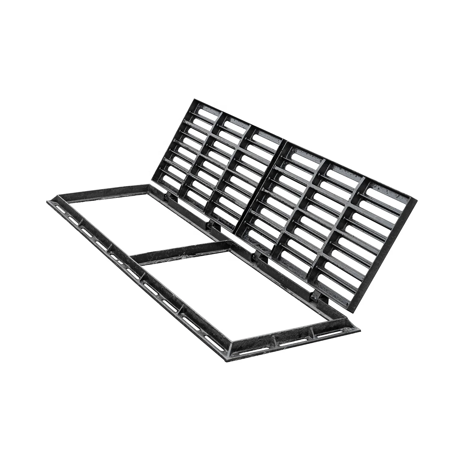 En124 Ductile Cast Iron Channel Trench Drain Grates Grating For Sewer ...