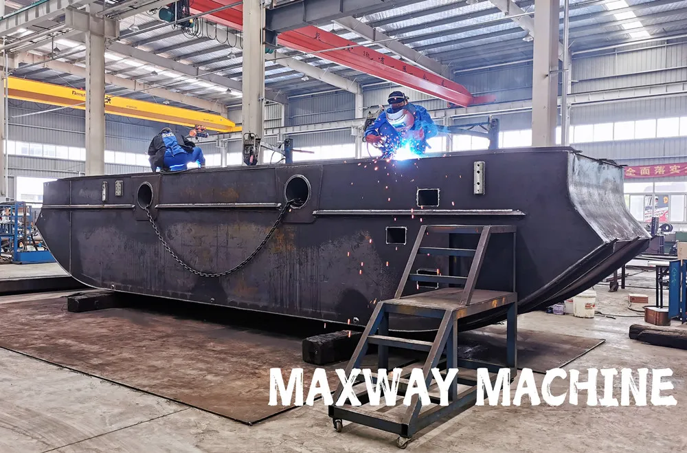 MAX250PU Floating Amphibious Pontoon Track for 23-26 Ton Excavators