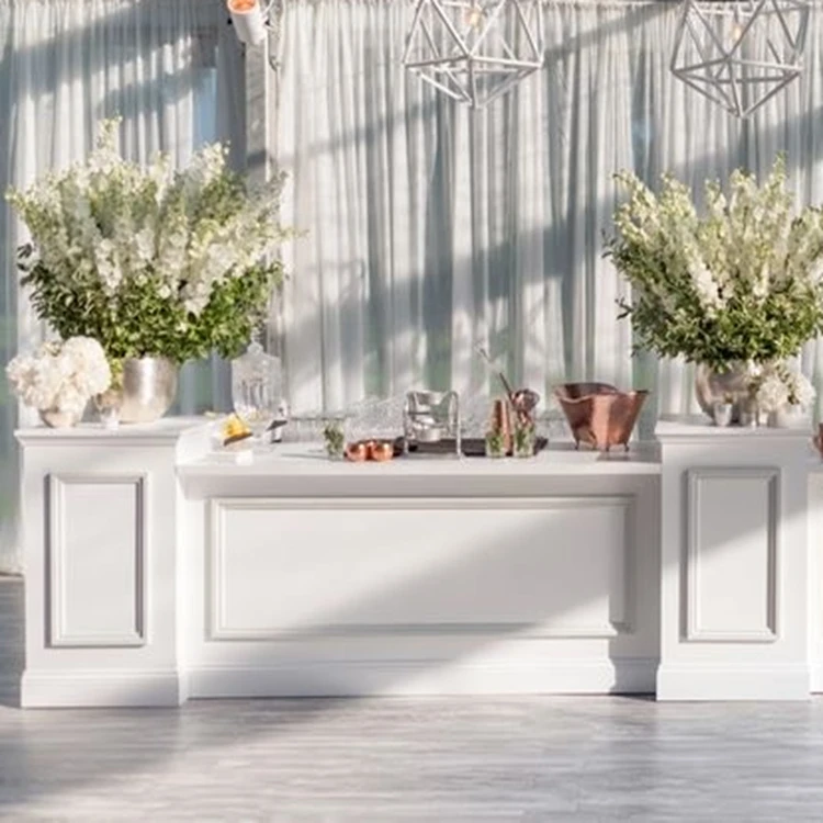 Custom Night Club Bar Counter Restaurant Dinning Table I Shape Bar ...