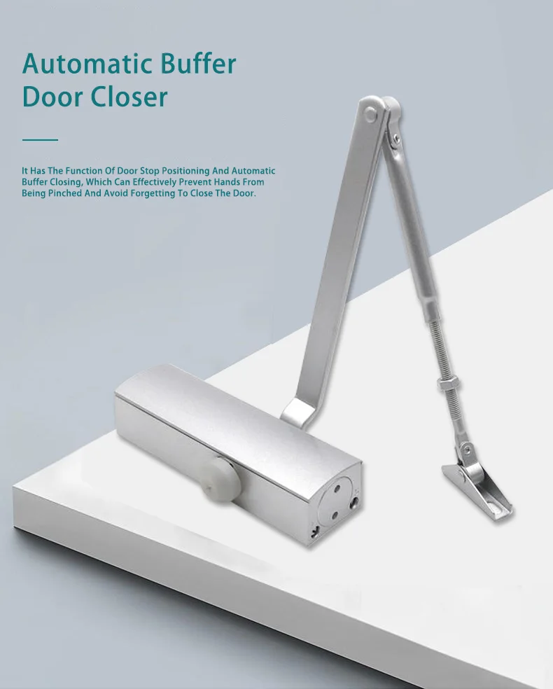 180 Degree Aluminium Adjustable Overhead Hydraulic Door Closer