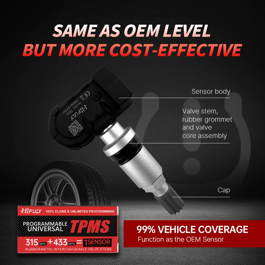 Hifuly TPMS Sensors - Reliable Tire Pressure Monitoring