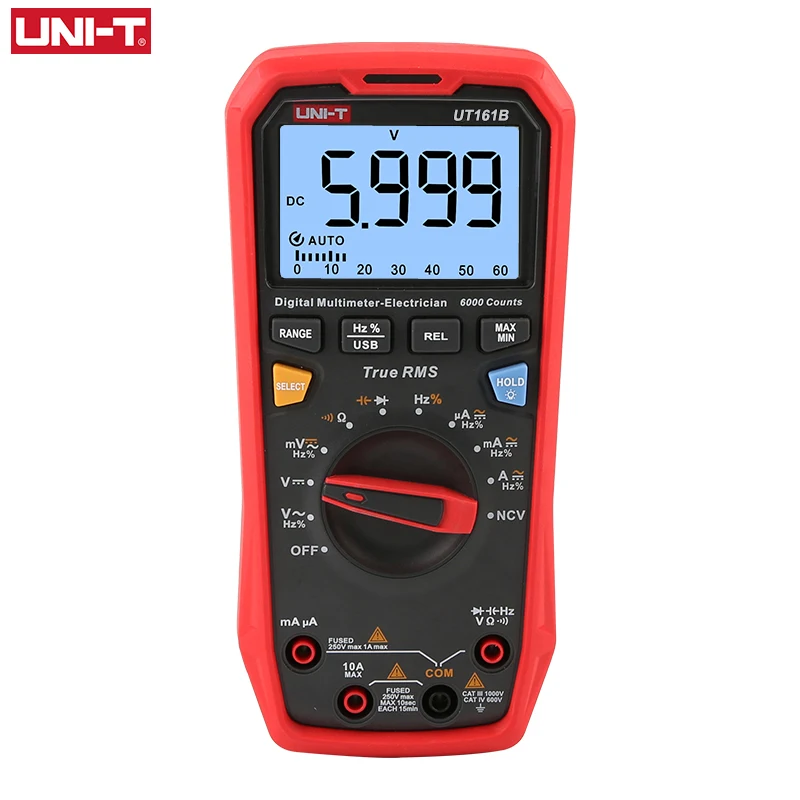 Uni-t Ut161e 1000v 22000 Count Digital Multimeter Profesional Tester ...