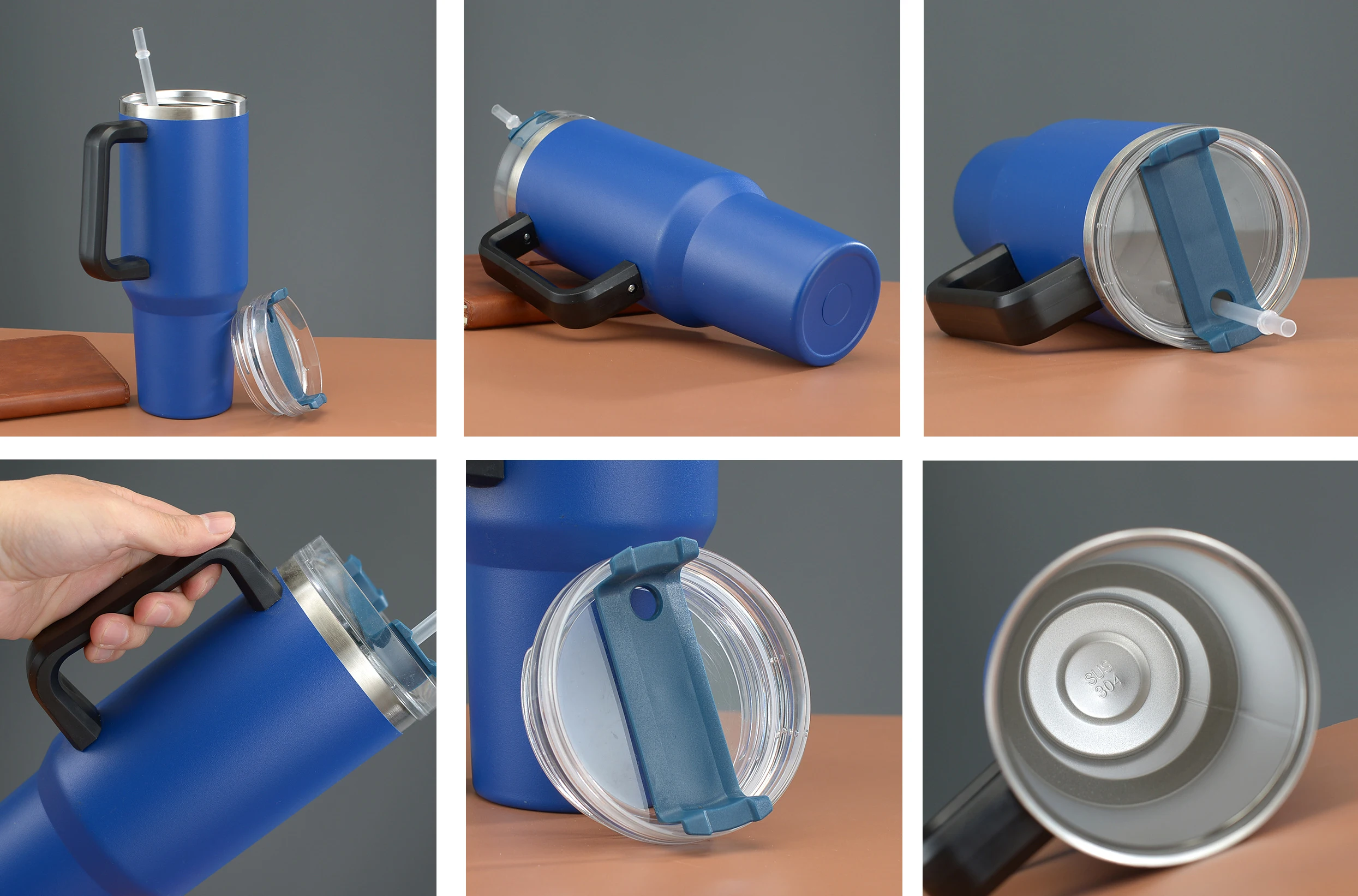 Custom Vacuum Insulated Stainless Steel Thermos Cup 40 Oz Tumbler Cup ...