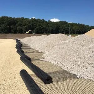 Reinforcement Triaxial Geogrid for Base Stabilization