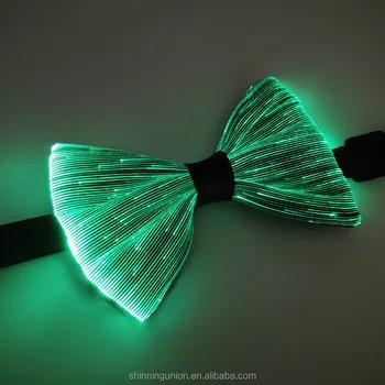 Party Accessories LED Light Up Bow Tie Wireless - Flashing Fiber Optic ...