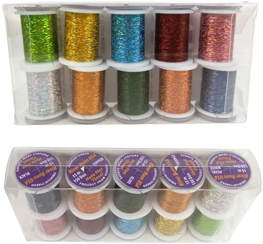 Holographic 150d Flat Tinsel Fly Tying Thread (b02) - Buy Fly Tying ...