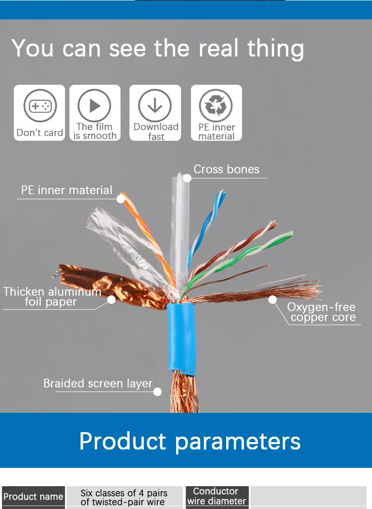 Customizable Cat5a Utp 305m Ethernet Cable Pure Copper 24awg Cat5a ...