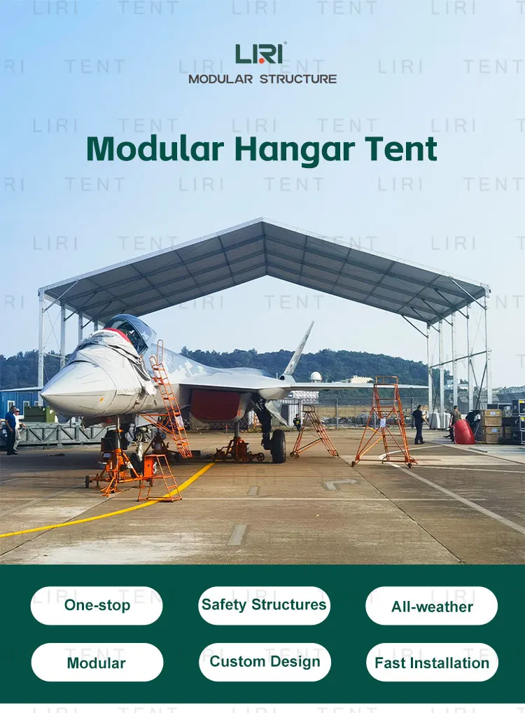 German Curve Roof Aircraft Drone Clamshell Hangar Building Tent for ...