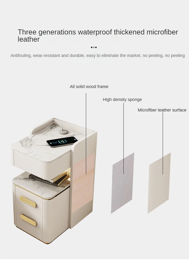 Smart Bedside Table - Intelligent Storage for Your Room