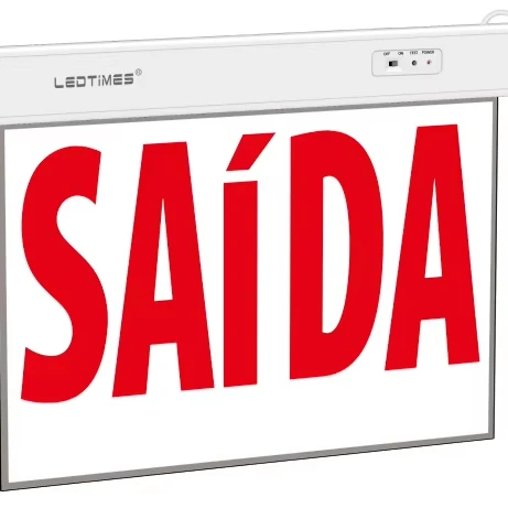 3.7v Lithium Ion Battery Salida Exit Super Emergency Fire Led Sign Lamp ...