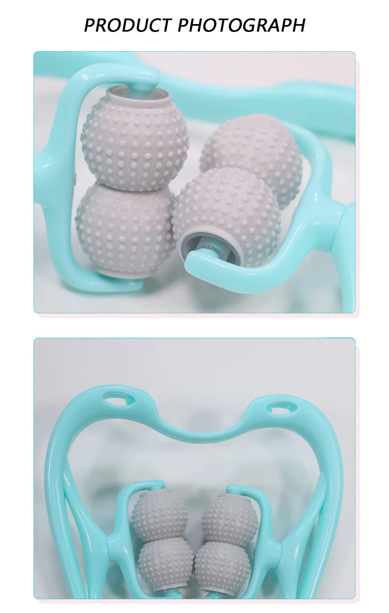 Neck Manual Massager Masseurs Handheld Deep Tissue Dual Pressure Piont ...