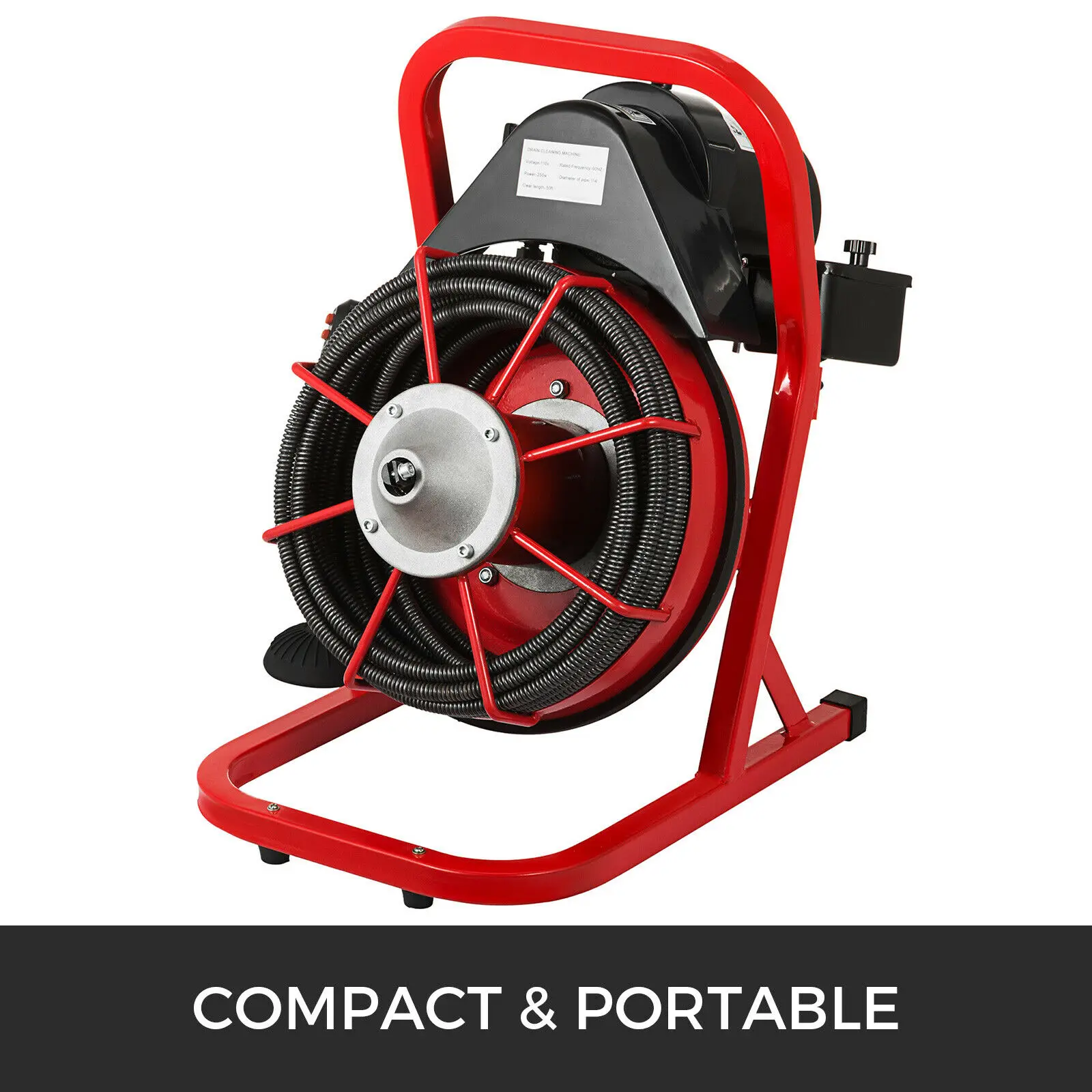 Commercial 100 Ft Electric Drain Auger Best High Pressure Pipes ...