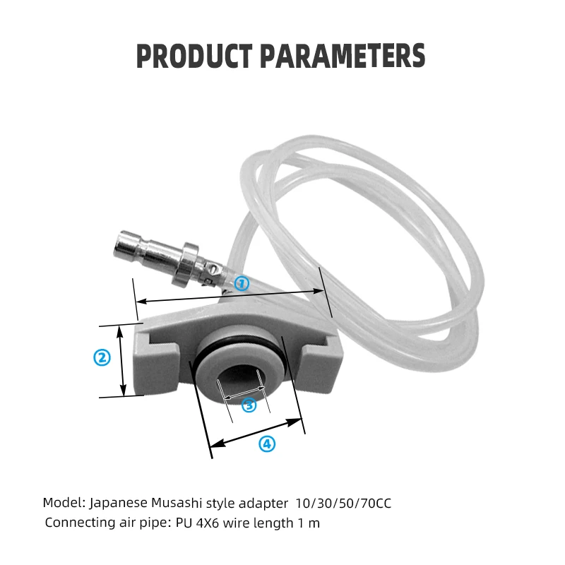 30/50/70CC Japanese Musashi Adapter Pneumatic Syringe Stoppers