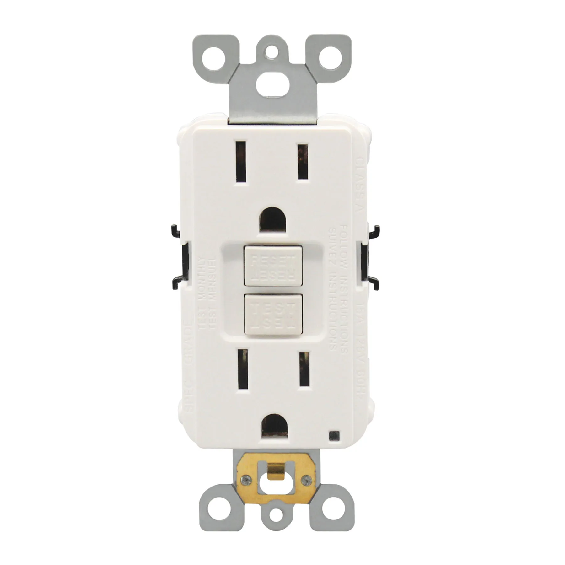GFCI 15A 125V US Ground Fault Circuit Interrupter Electrical Socket ...