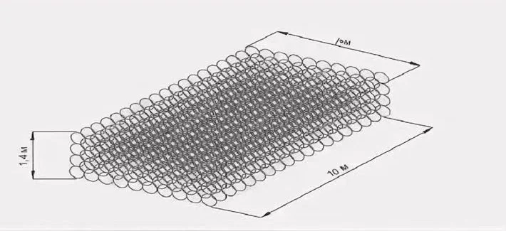 Low Visibility Barrier Defense Works Wire Trap Mesh Anti-Tank Mesh ...