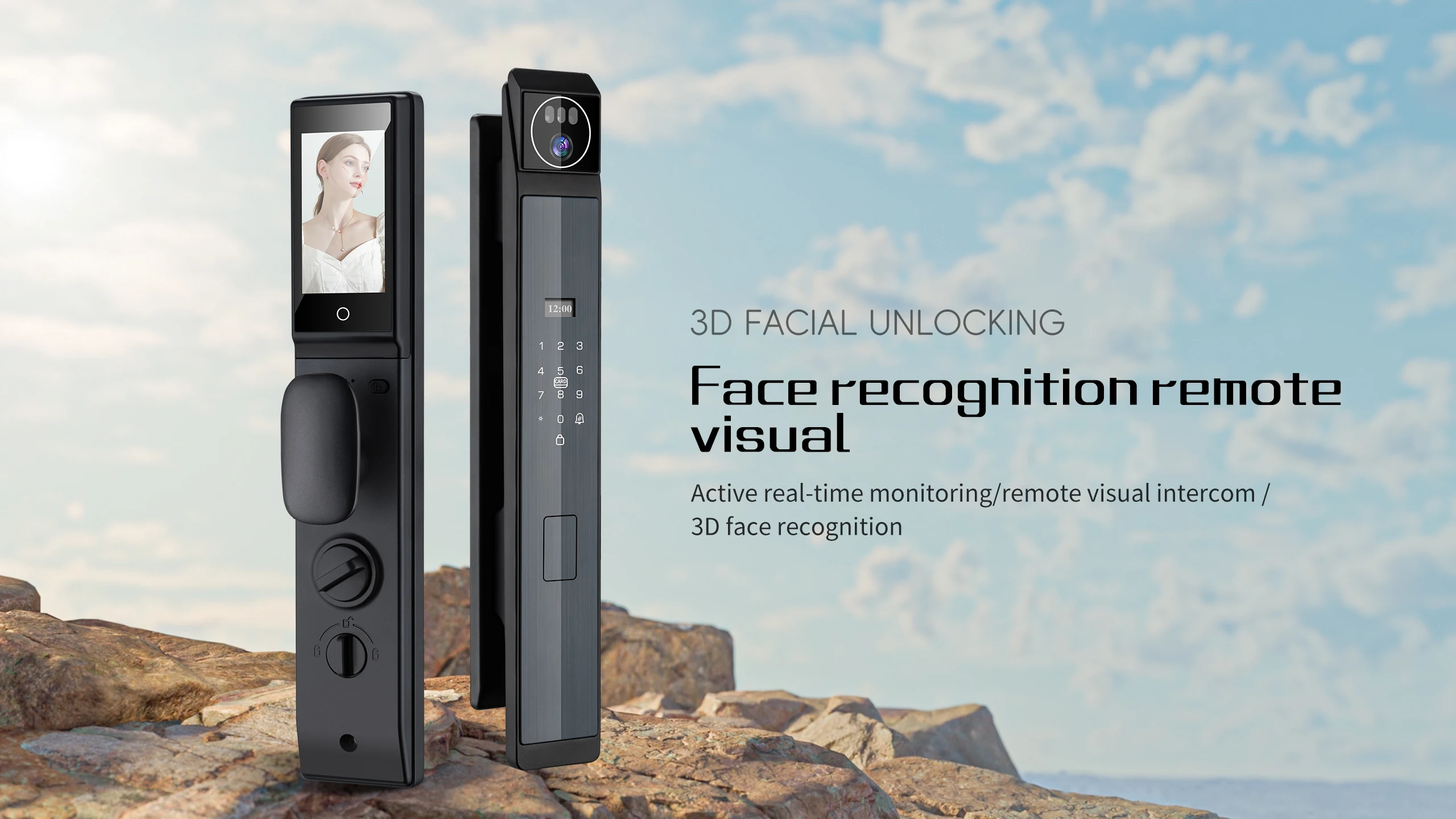 S940MAX 3D Face Recognition Fingerprint Wifi Lock - Smart Security