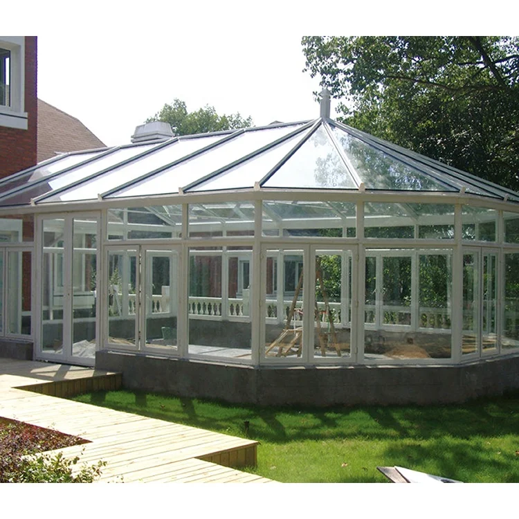 Outdoor Glass House Customized Winter Garden Free Standing Sunroom ...
