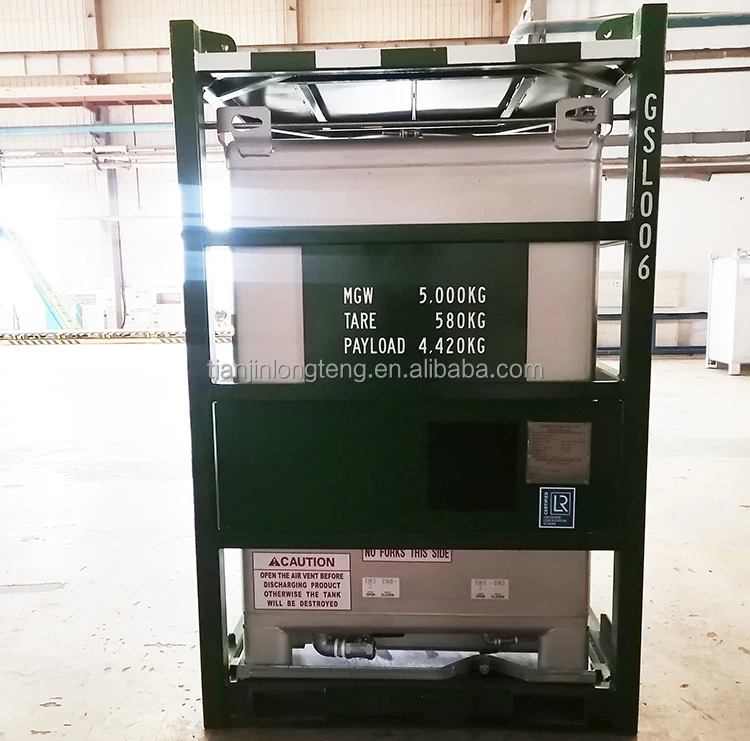 550 Gal Stainless Steel IBC Nitrogen Tank Container for Offshore Use ...