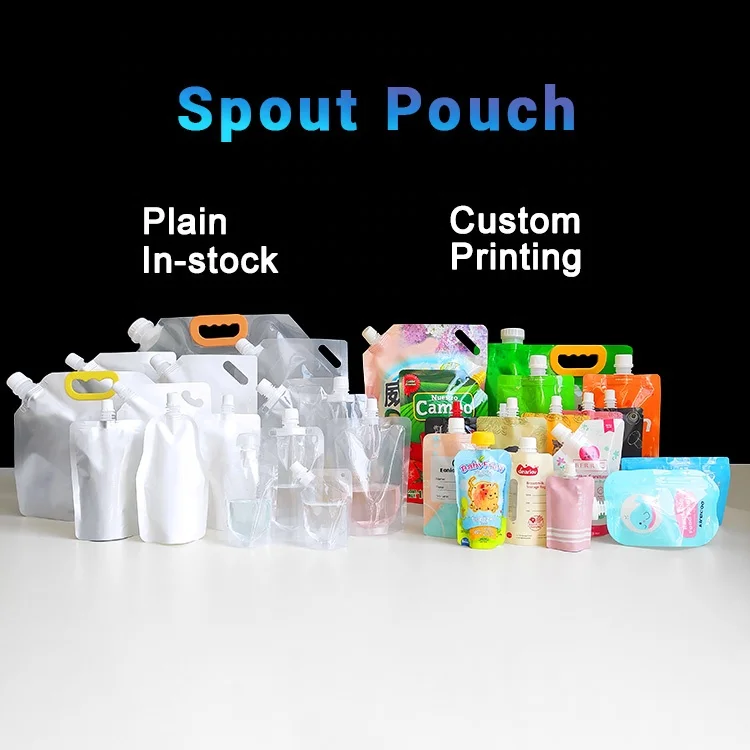 Custom Printing Plastic Liquid Packaging - Stand up Pouch