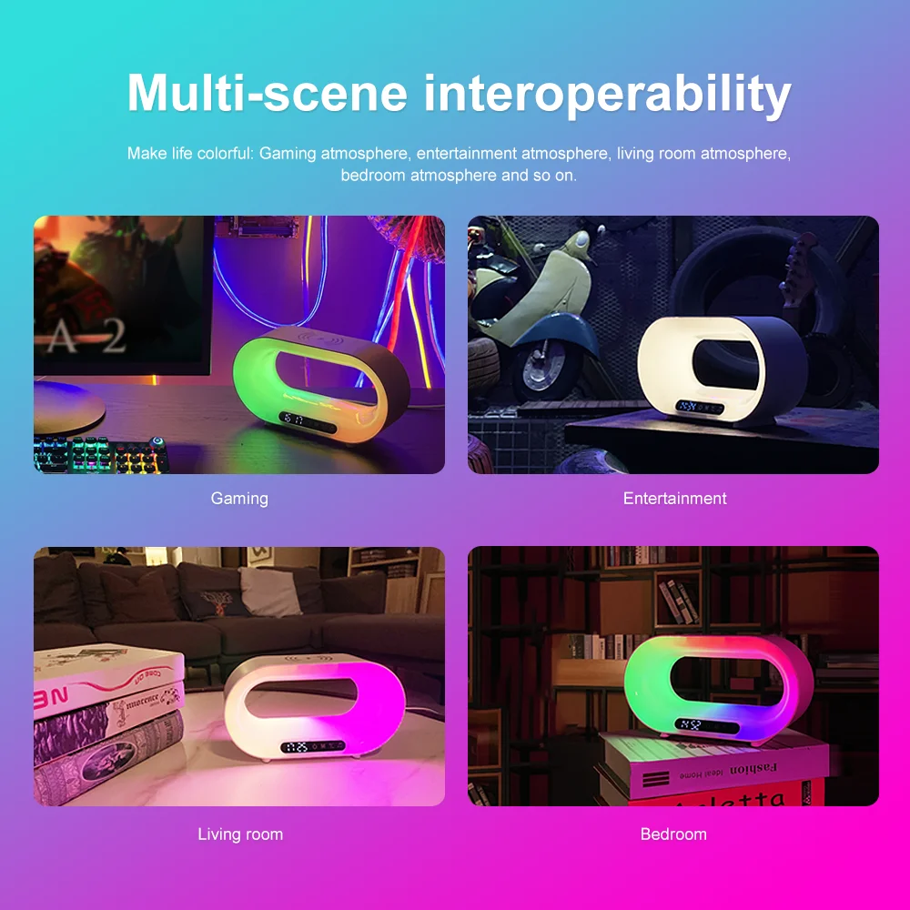 Modern Luxury Ellipse Table Lamp Desktop Ambient Led Light For Bedroom ...