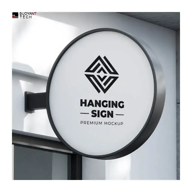 70cm Custom Backlit Sign Led Circle Double Sided Light Box Sign Circle ...