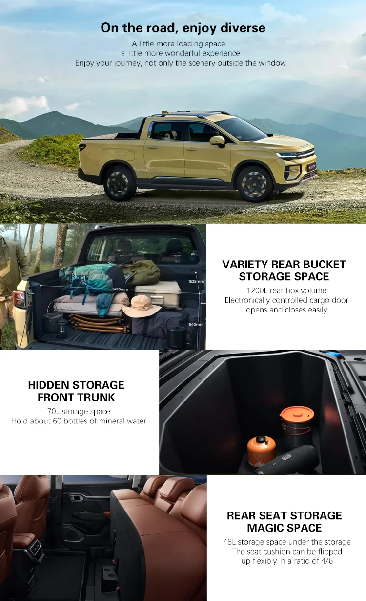 2023 Geely Radar RD6 Electric Pickup Truck - 632km Range