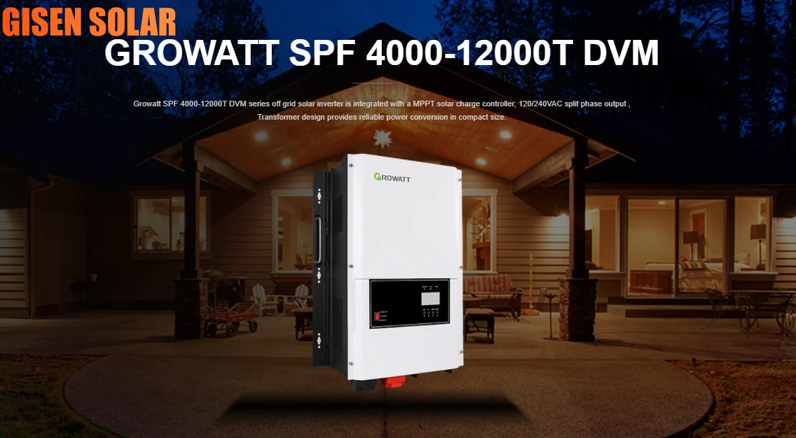 Growatt SPF 12000T Solar Inverter - High Efficiency off Grid