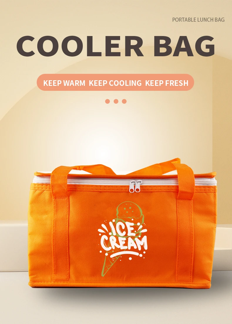 Commercial Orange Thermal Lined Cooler Bag - Buy Orange Cooler Bag ...
