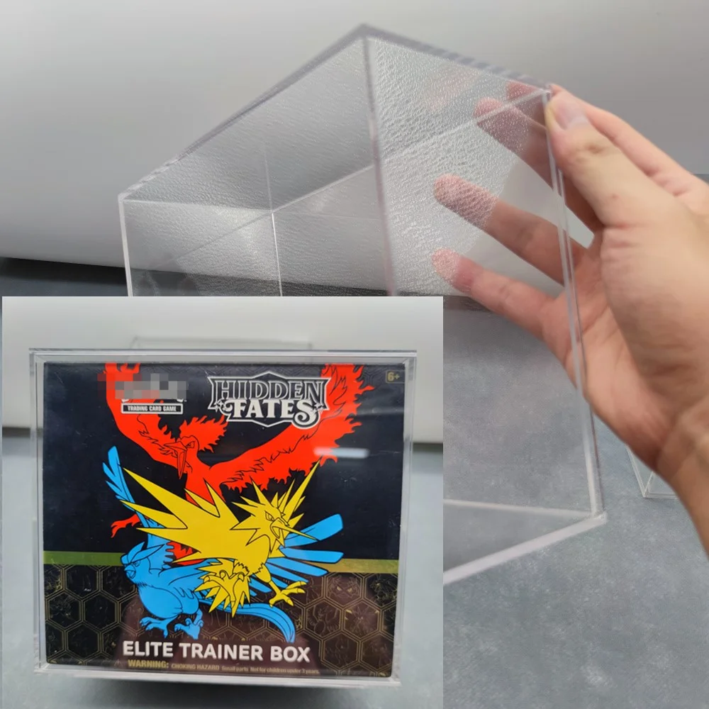 Pokemon Card Display Case Acrylic Transparent Booster Etb Box With ...