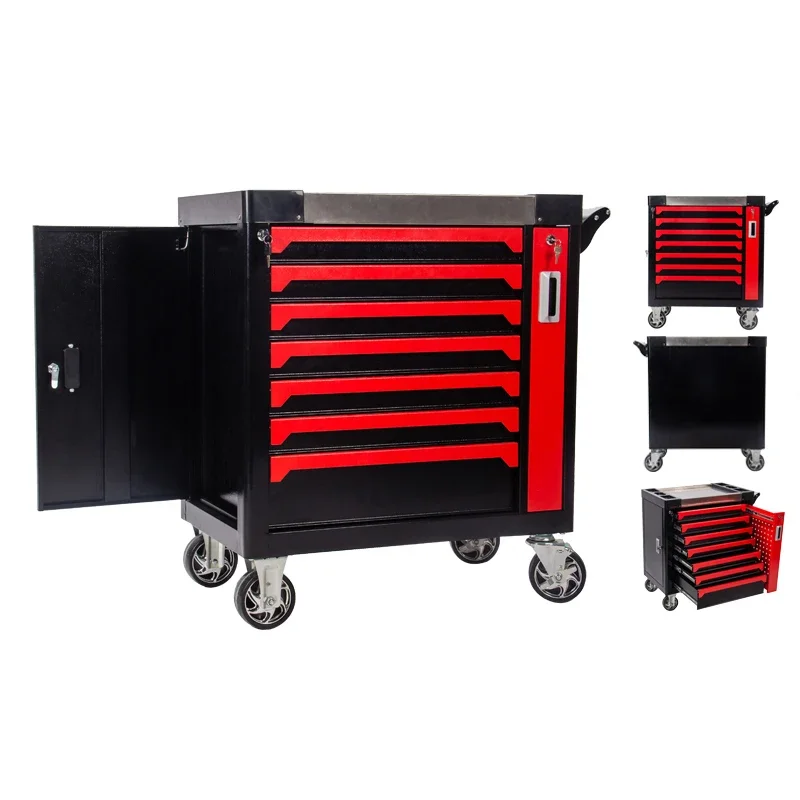 258 Pcs Multifunctional Tool Trolley Cart Tool Cabinet Tool Sets Rolling Box Chest 7drawers ...