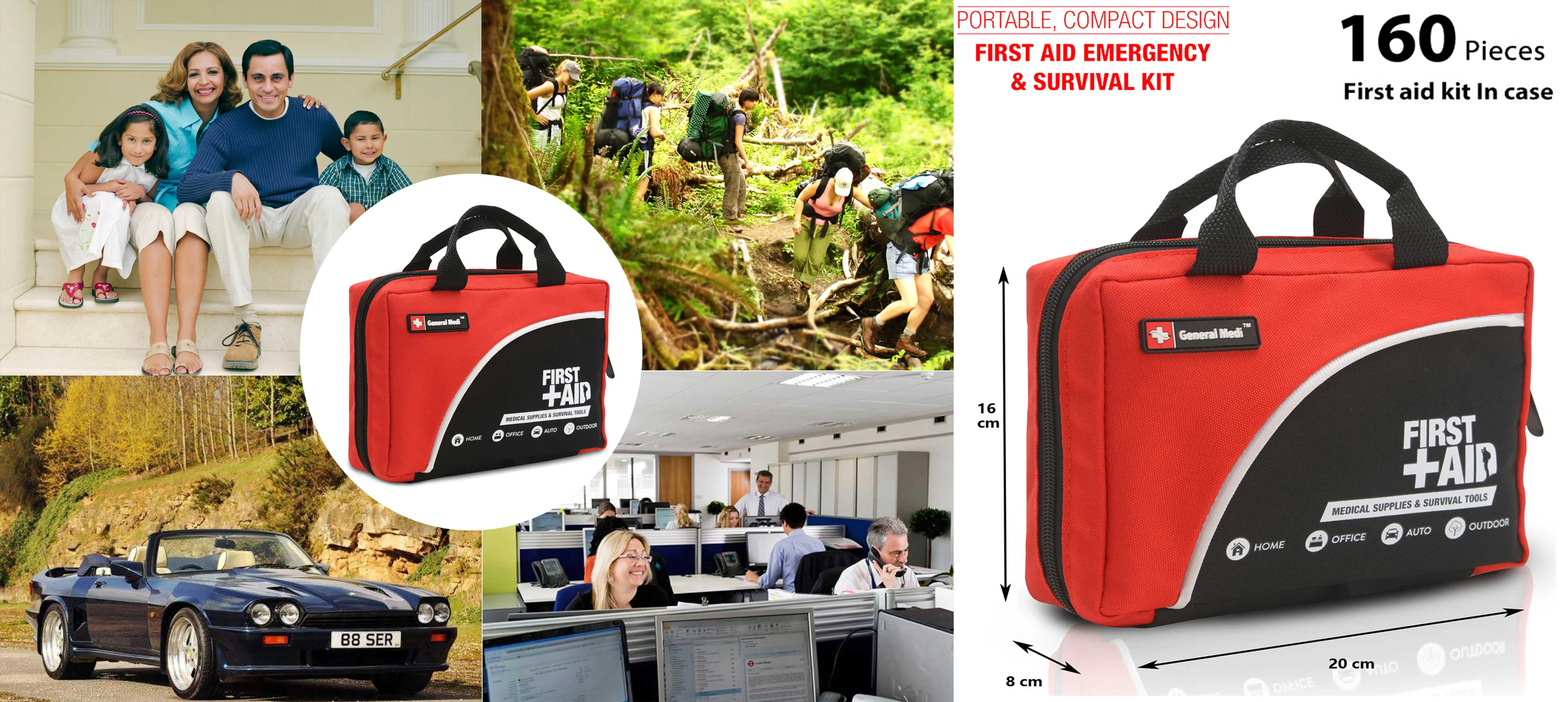 ANSI 2021First Aid Home Kit Office First Aid Kit First Aid Kit Hike for ...