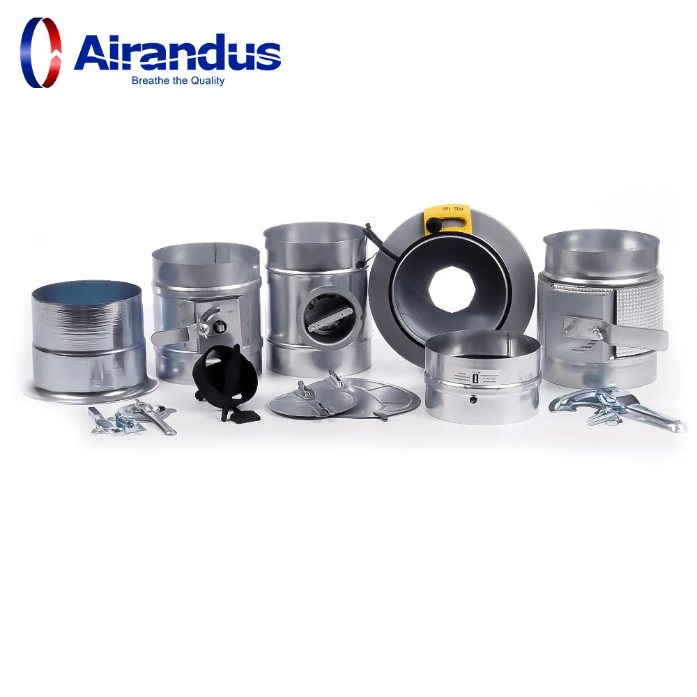 Hvac System Galvanized Steel Manufacture Ventilation Bellmouth Spigot Plain with Balancing ...