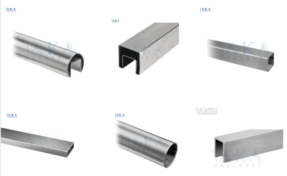 Stainless Steel U Slot Groove Tube for Channel Glass Railing