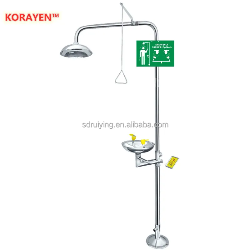 Economical Stainless Steel Emergency Shower & Eye Wash