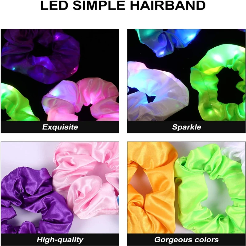 LED Hair Scrunchies - Brighten Your Hair Accessories