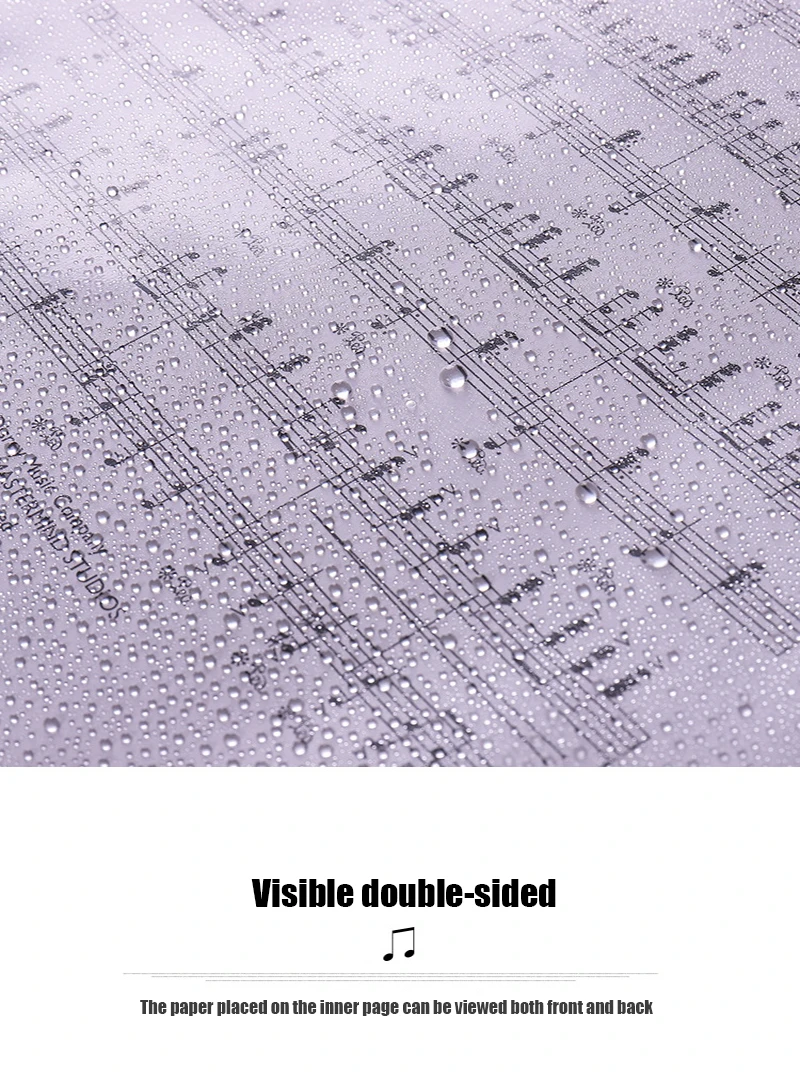 A4 Size Spiral Binding Multi Page Folder Piano Score Clip Durable ...