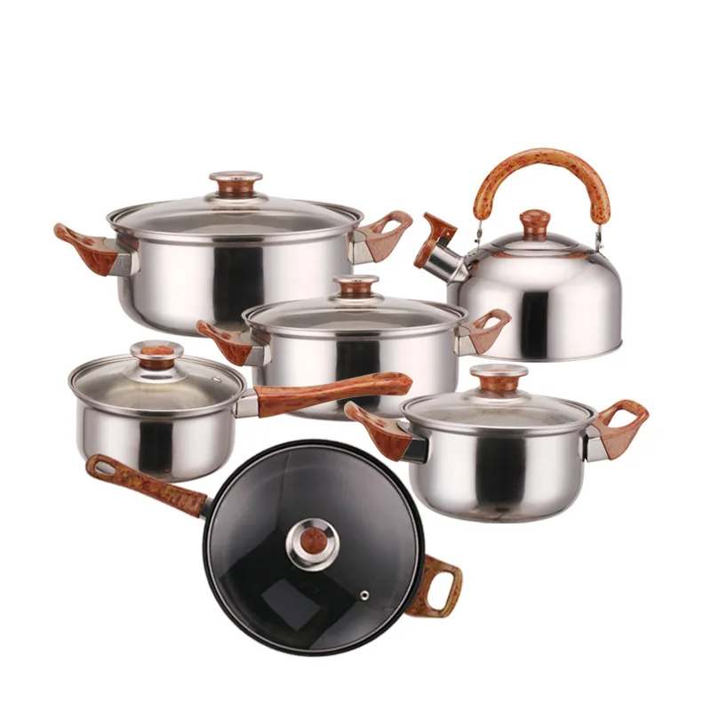 Meisite Stainless Steel Cookware Set - Durable & Versatile