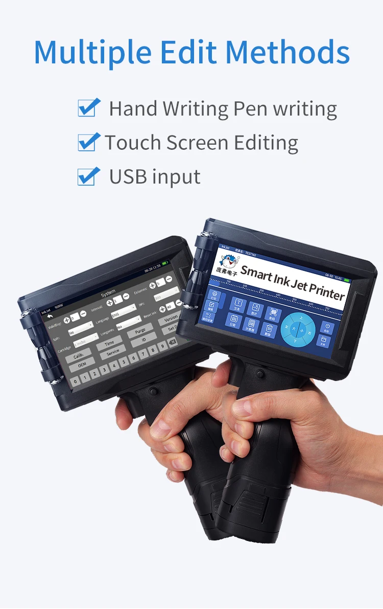 Pf320 New Design Type Intelligence Coding Inkjet Hand-held Ink Jet ...