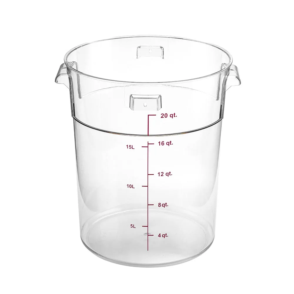 20L Round Stackable Food Pan Containers - Freezer Safe