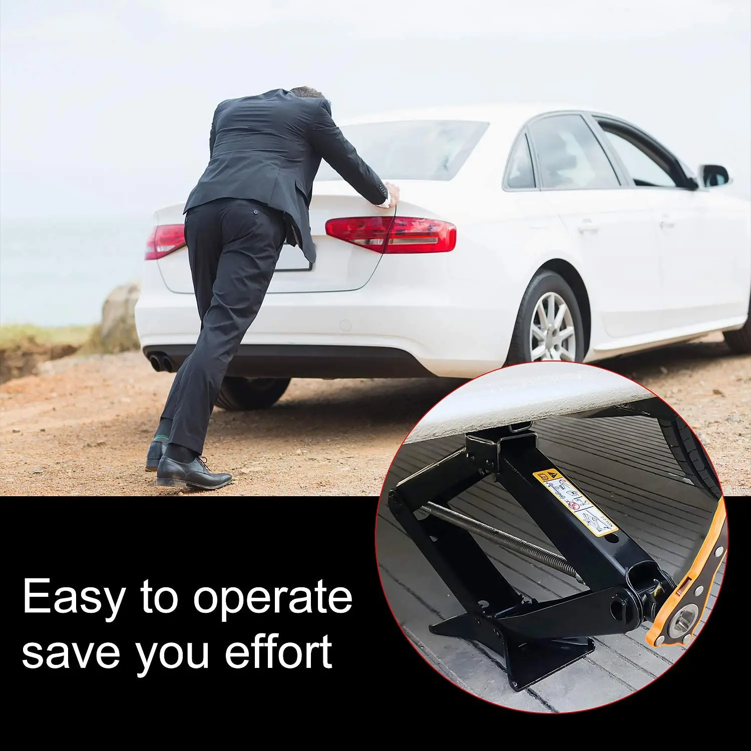 On-board Manual Shear Jack for Household Automobile Labor Saving Jack ...