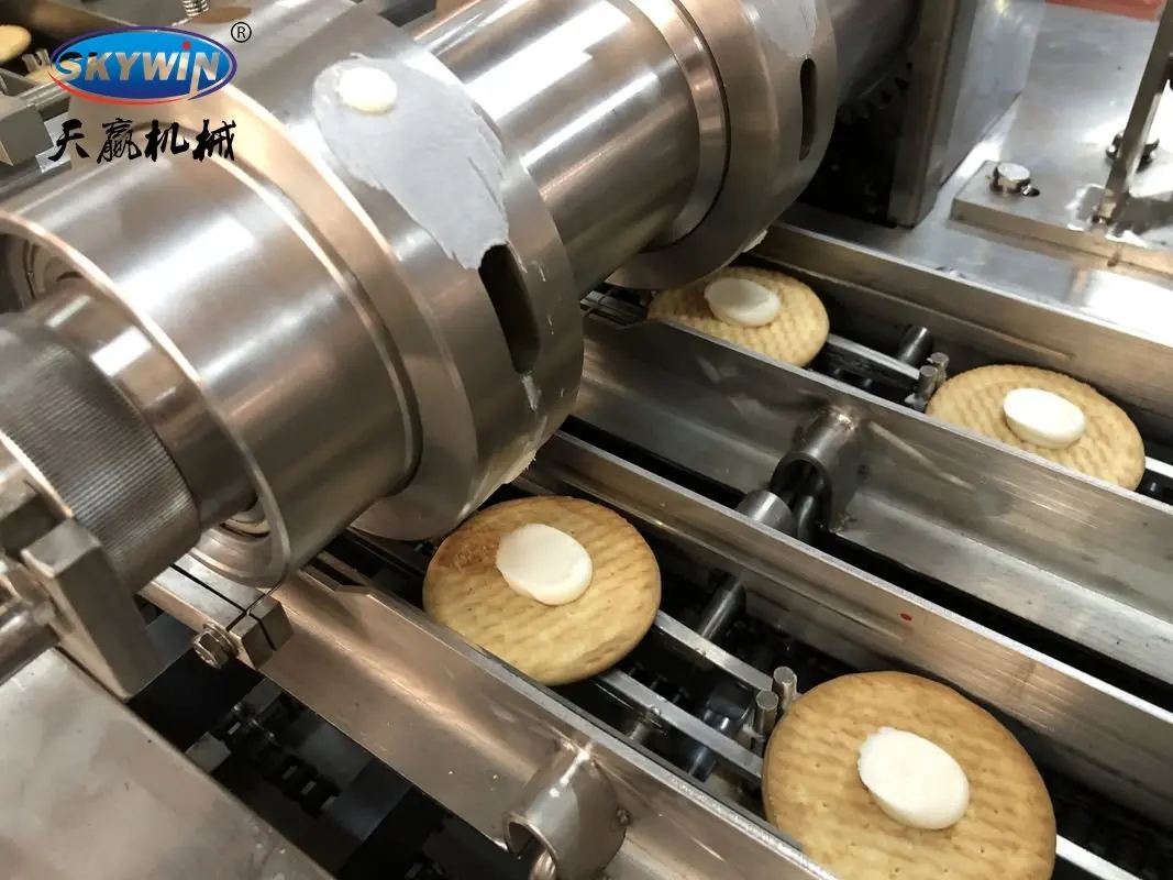 Skywin Factory Two Lanes Creaming Sandwich Biscuit Machine