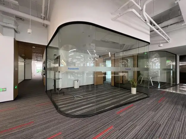 Frameless Clear Transparent Glass Partition Wall for Office