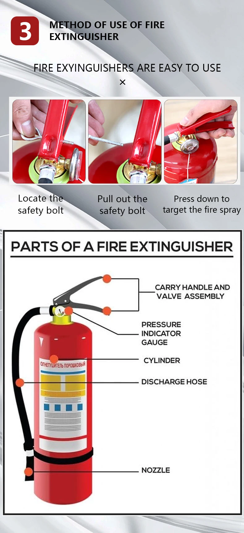 Wholesale Fire Extinguishers - CE 40% ABC Dry Powder