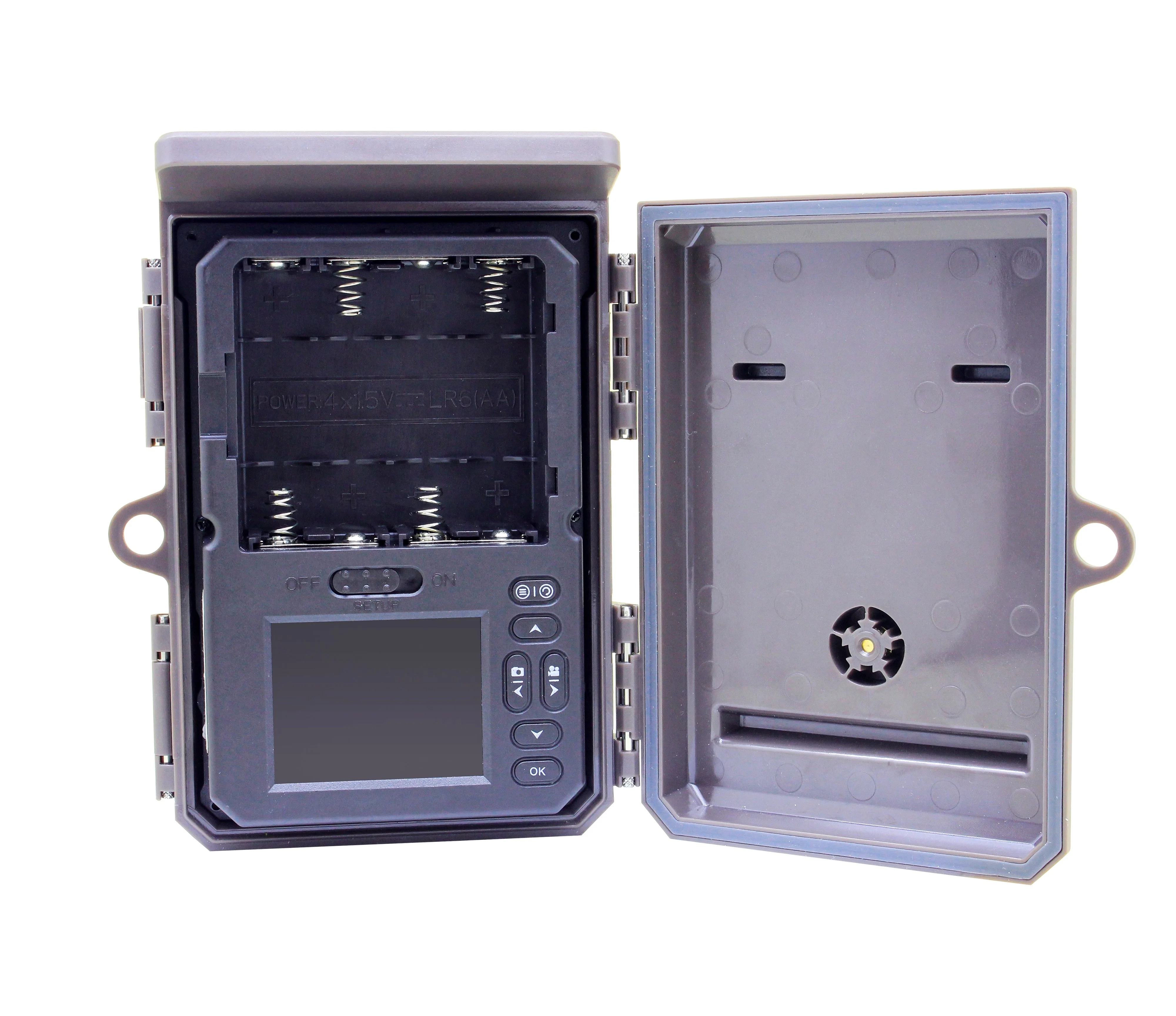 4K 48MP Solar-Powered Wild Game Trail Camera Traps 2500mAh Li-Battery ...