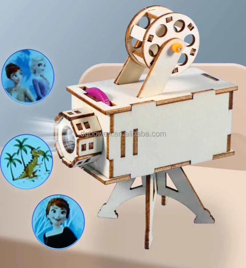 Wooden Science Project Model Kit Projector DIY Science Experiment Toy ...