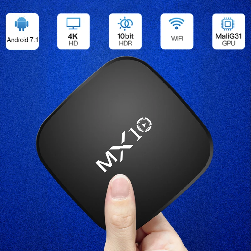 MX10 Android 4k TV Box - Quad Core, 3D Video Formats